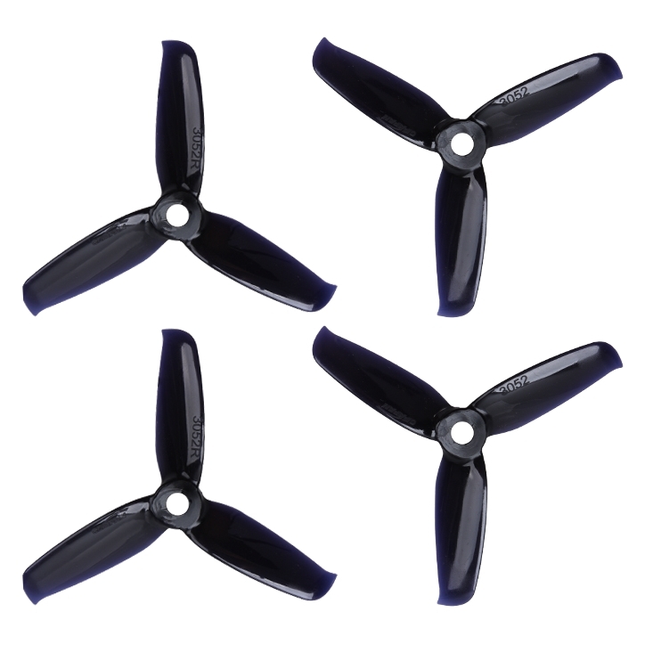 Gemfan 3052 - 3 Blade Propeller - Black PC (Set of 4)
