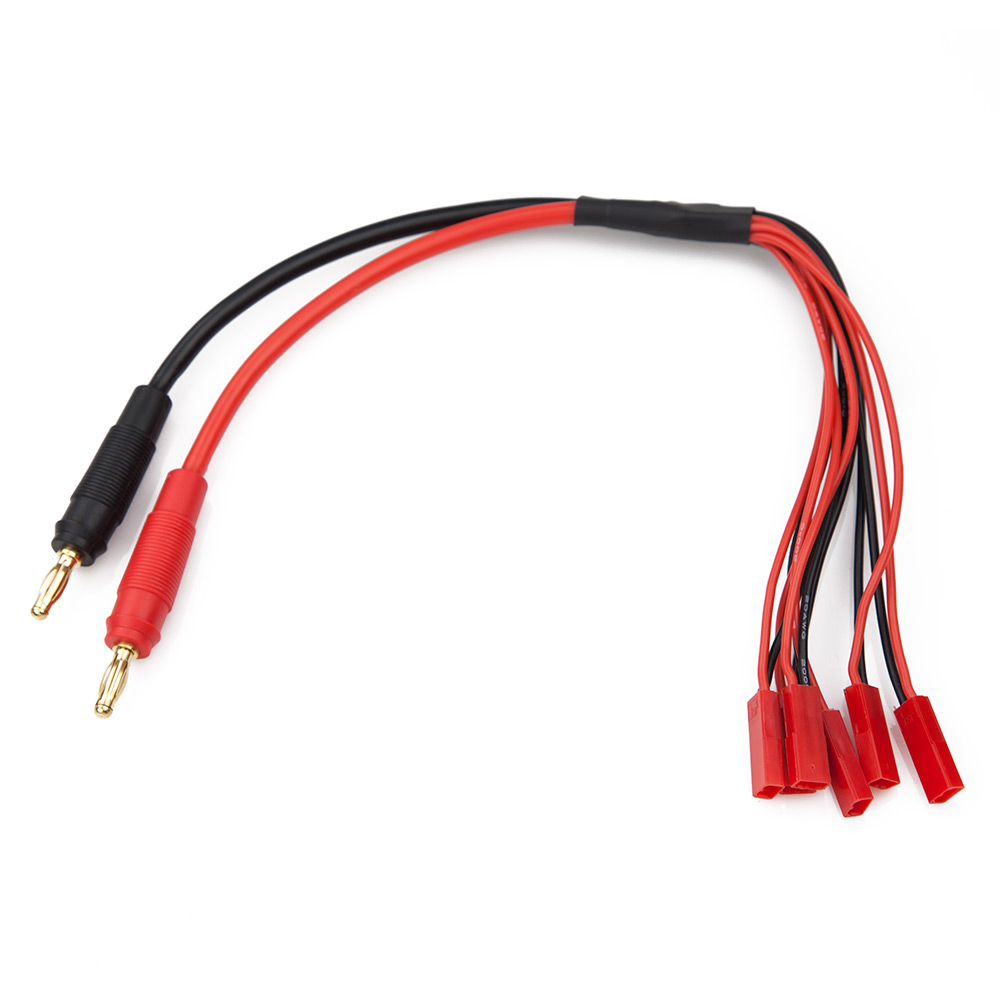 Multi Charge Female JST to 4mm Bullet Cable 6 Cables