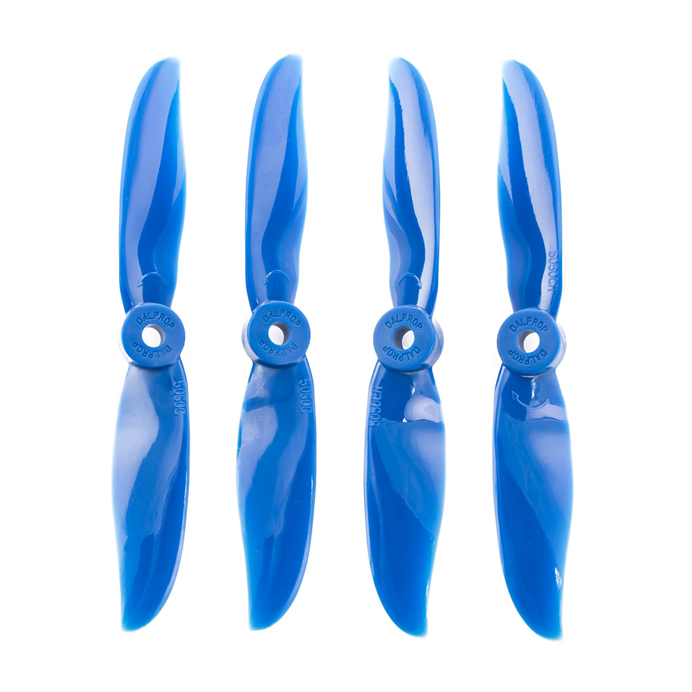 DAL 5x5 - 2 Blade, Blue Cyclone Propeller - 5050C (Set of 4)