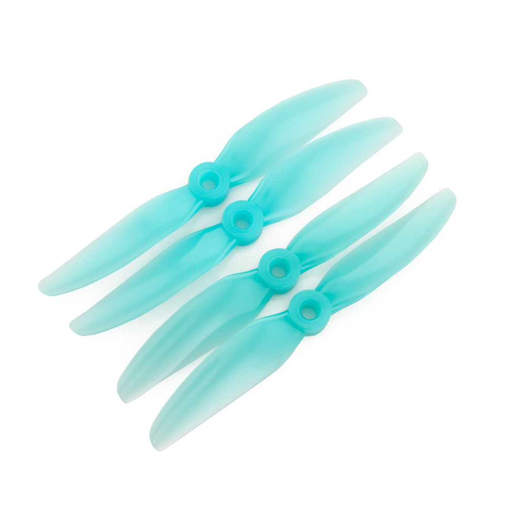 HQProp DP 5x5V1S Propeller - 2 Blade (Set of 4 - Light Blue)