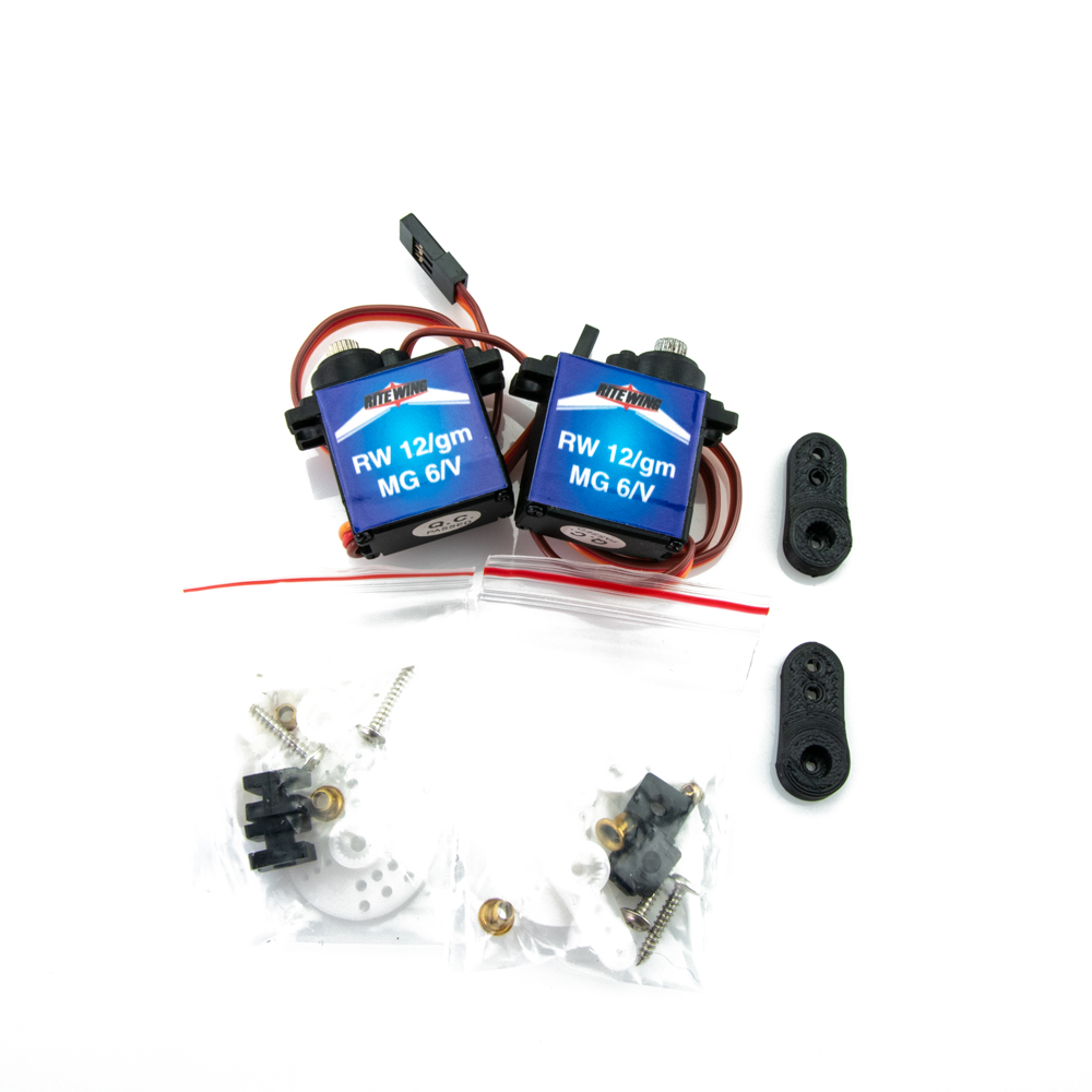 RiteWing Drak Nano RC Airplane 28"/40" 12G Metal Gear Servo (2pcs)