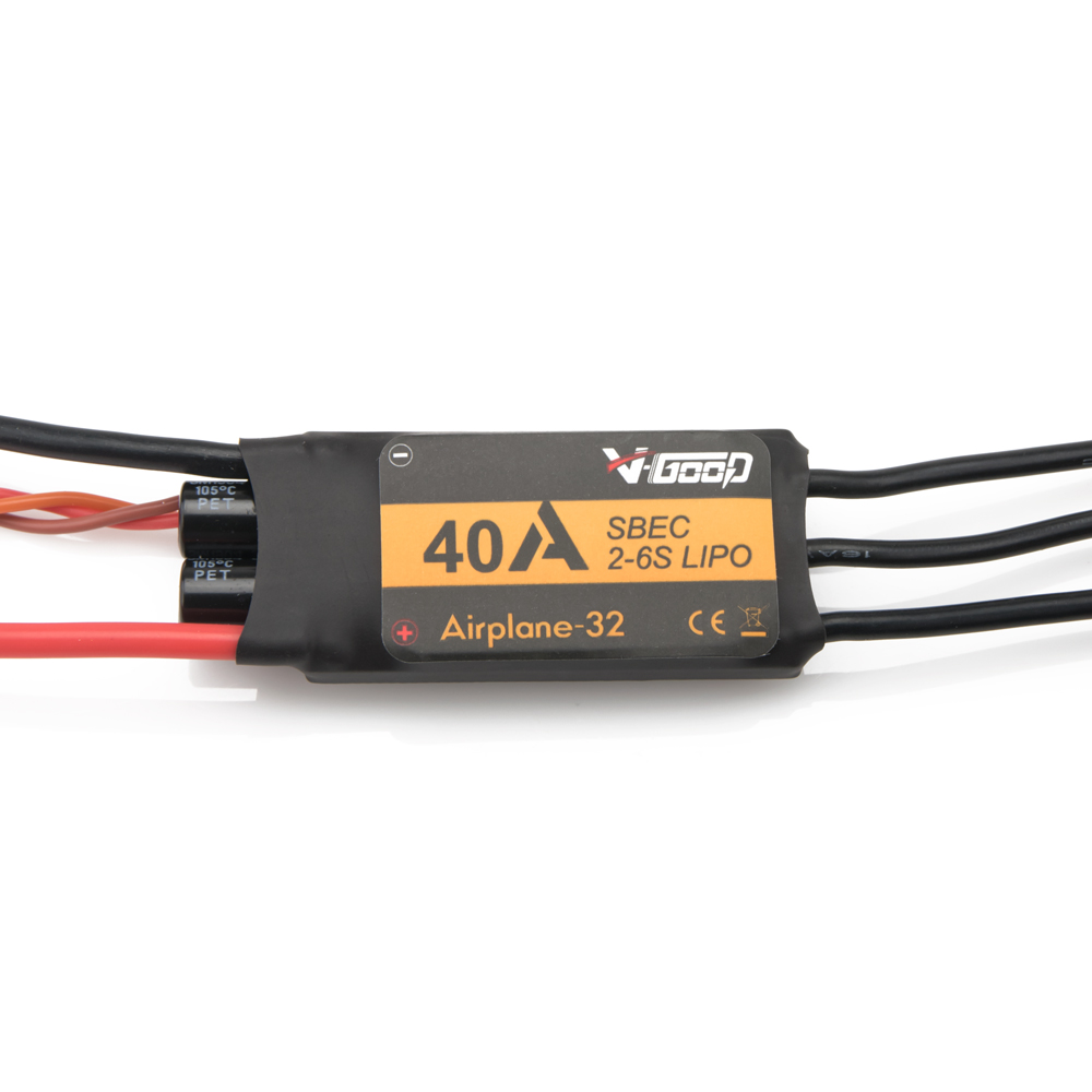 V-Good RC 32-Bit 40A 2-6S Brushless ESC for RC Airplane