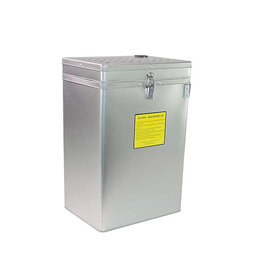 BAT-SAFE XL Battery Charging Safe Box - Silver Edition