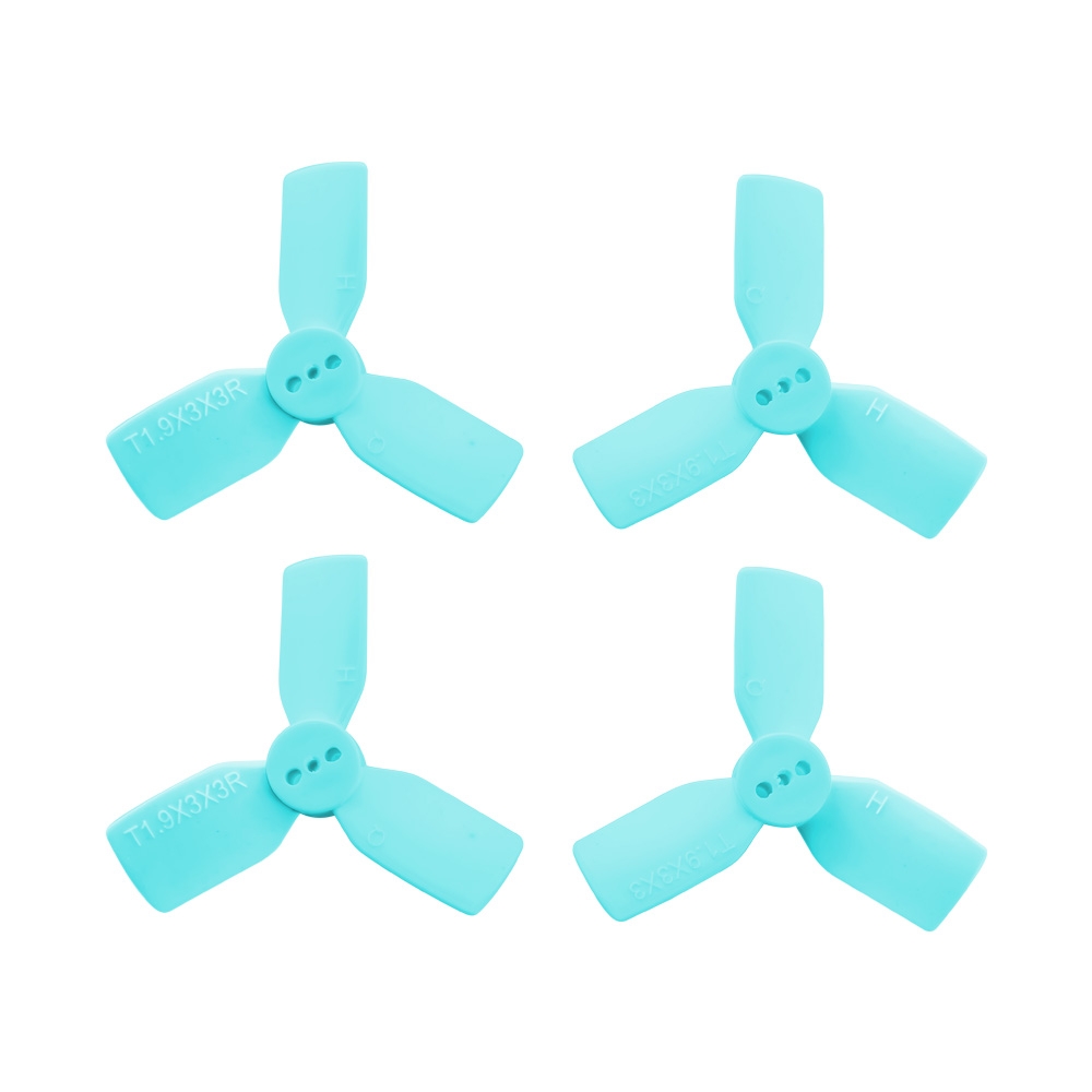 HQProp 1.9x3x3 PC Light Blue Quad Propeller - Set of 4 (2x CW, 2x CCW)