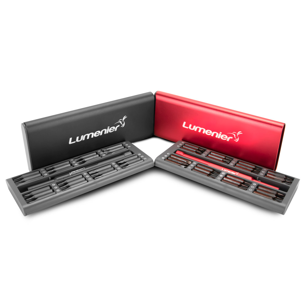 Lumenier 48-in-1 Precision Screwdriver Set - Gray/Red