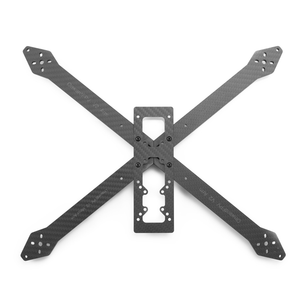 OnwardFPV R4LA Carbon Fiber Bottom Plate Kit - V2