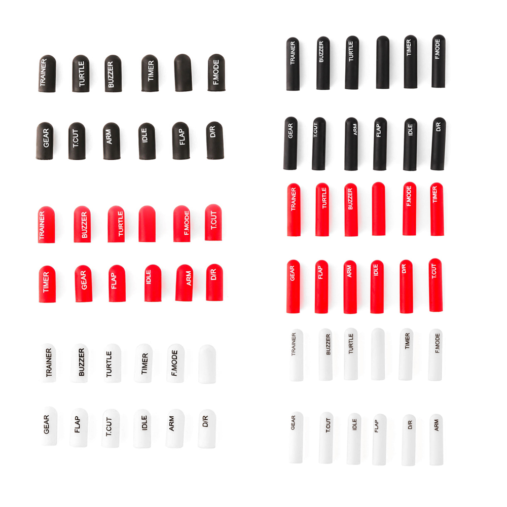 RadioMaster Labeled Silicone Switch Cover Set (12pcs)