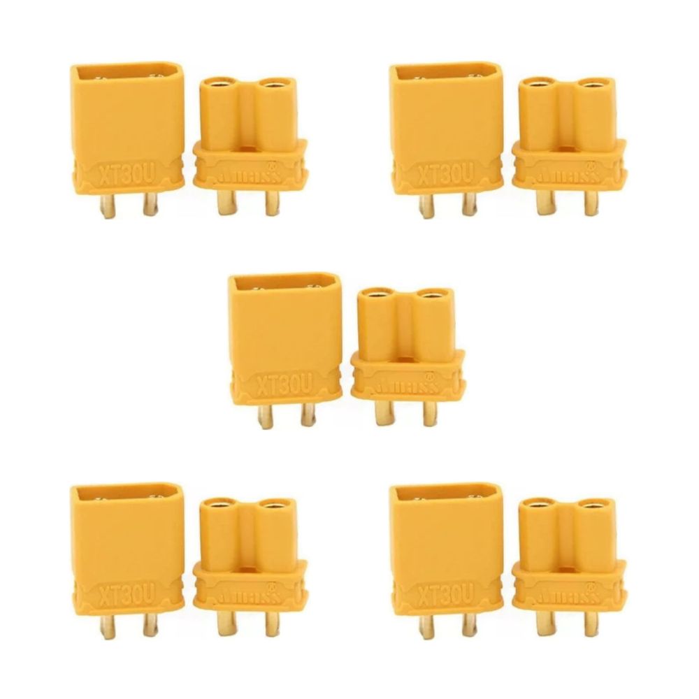 Amass XT30-U LiPo Connector Set (5 Pairs)