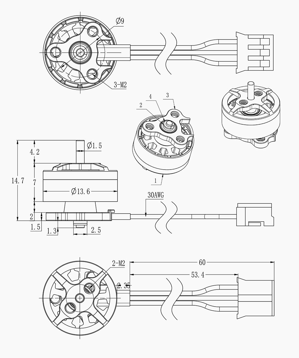 BrotherHobby Returner R3 1103 11000KV/8000KV Brushless Motor
