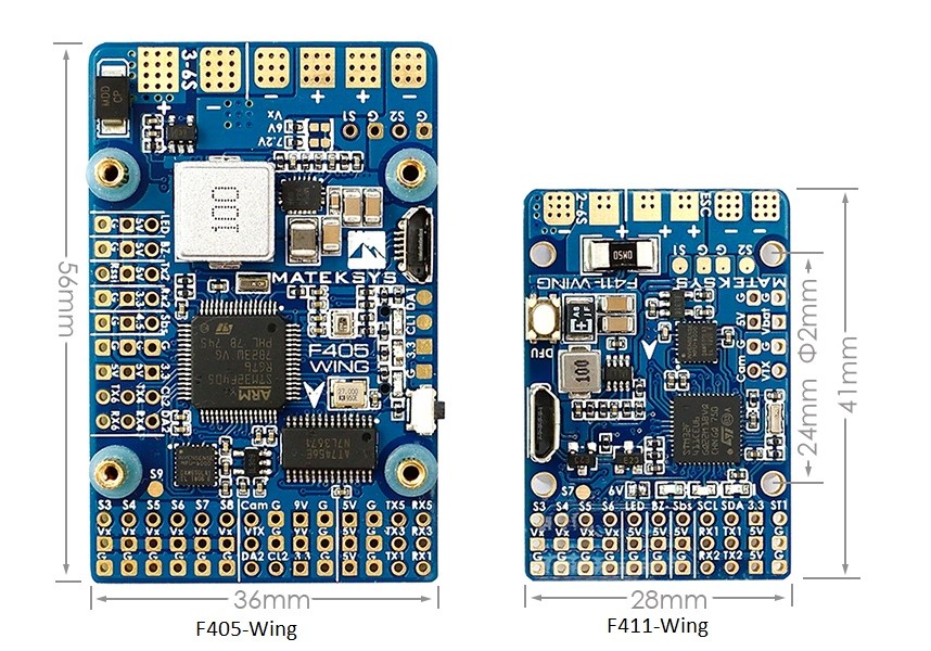 Matek F411-Wing Flight Controller (925)* – TodoDroneRD